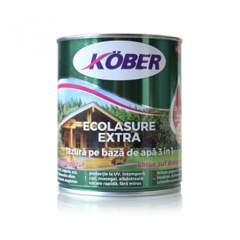 Vopsea ecolasure extra alb IG8210 0.75l Kober - Brick Romania
