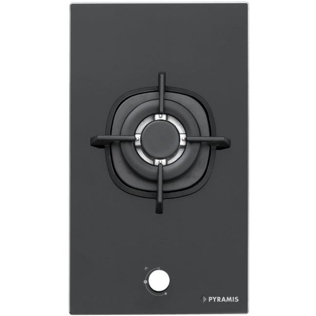 Plita gaz domino 5411B01 sticla neagra & fonta wok burner Pyramis ...