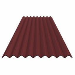 GUTTAPRAL Placa ondulata bituminata Aqua rosu 1135515b - Brick Romania