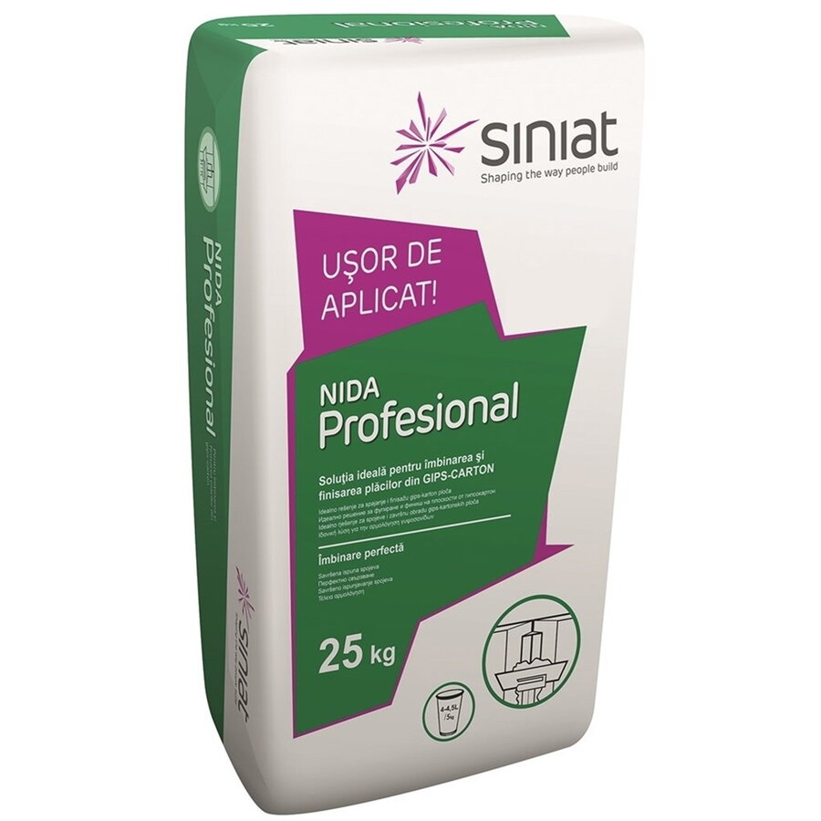 Ipsos de imbinare Nida profesional 25 kg Siniat - Brick Romania