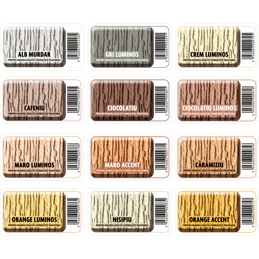 Tencuiala texturata ciocolatiu luminos Danke 25kg - Brick Romania