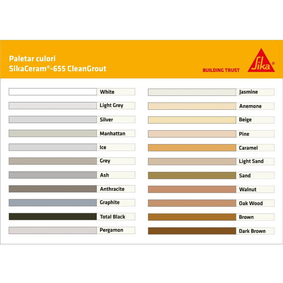 Chit pt rosturi Sikaceram-655 jasmine 2kg - Brick Romania