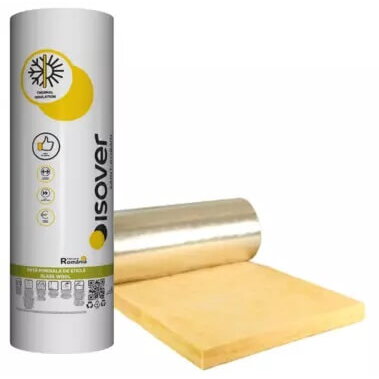Vata minerala domo aluminiu 100x7500x1200 (9mp/rola) Isover - Brick Romania